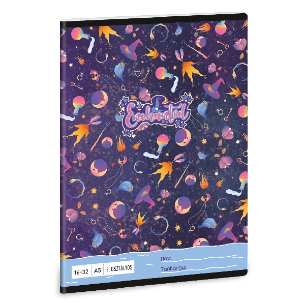 Füzet vonalas ARS UNA A/5 32 lapos 16-32 2. osztályos Enchanted, Tűzött ...